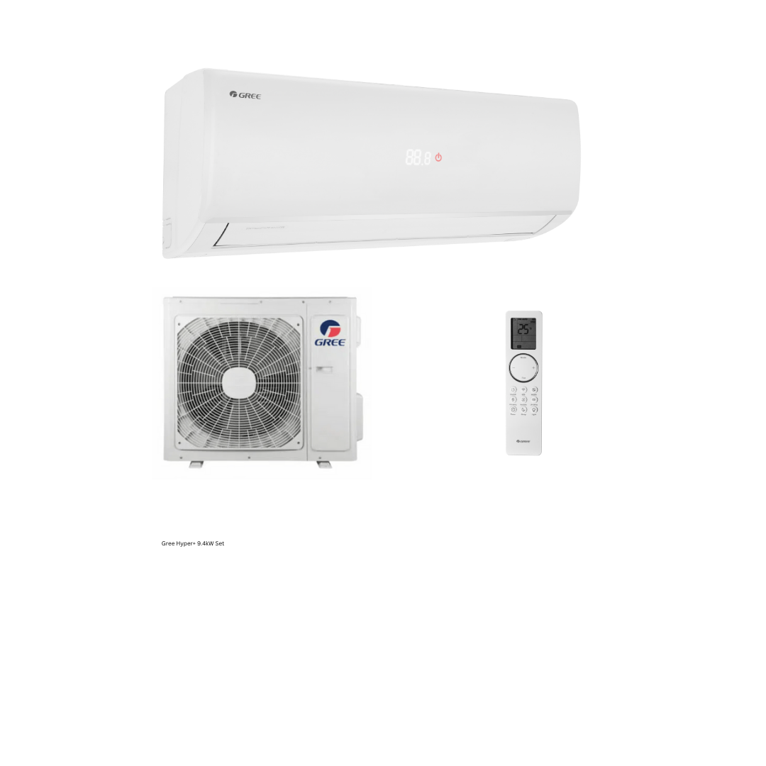 Gree Hyper Plus Series R32 9.4kW Set | HYPER9.4SET
